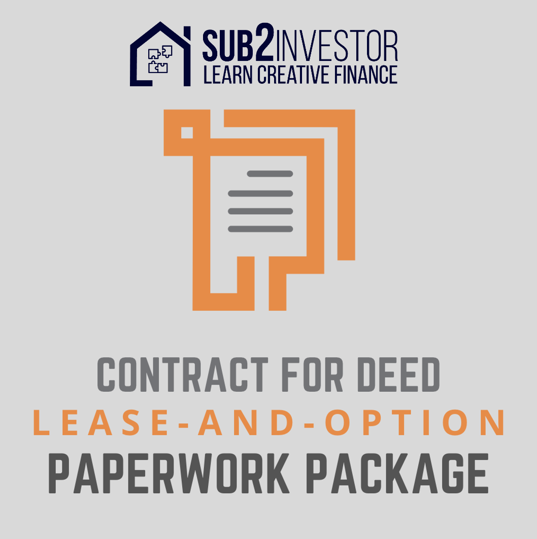 Contract for Deed & Lease-and-Option Paperwork Package